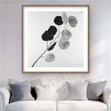 Begin Home Decor C1FM36364W71JM 36 x 36 in. Grayscale Branch with Round ...