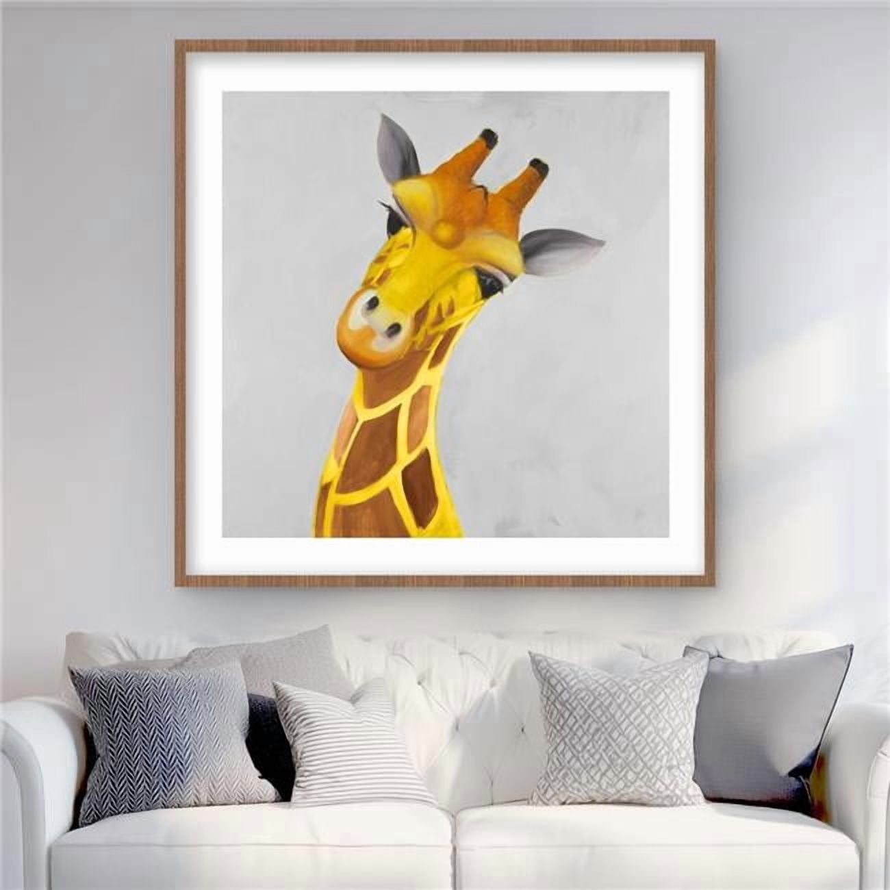 Begin Home Decor C1FM363655EOA0 36 x 36 in. Curious Giraffe - Wildlife ...