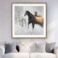 Begin Home Decor C1FM36365YRFPB 36 x 36 in. Abstract Herd of Horses ...