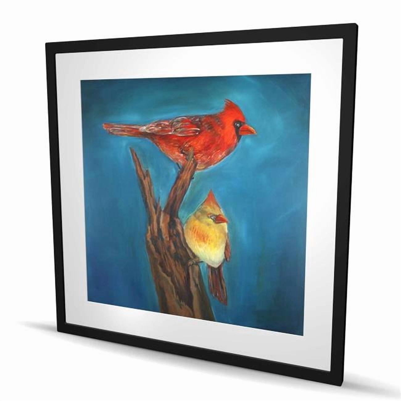Begin Home Decor C1FM3636BD7RZ7 36 x 36 in. Birds on A Branch - Red ...