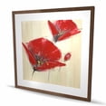 Begin Home Decor C1FM3636F1IWC5 36 x 36 in. Three Red Flowers with ...