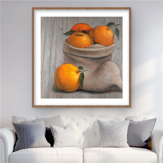 Begin Home Decor C1FM3636FU8XKV 36 x 36 in. Bag of Oranges - Gastronomy ...