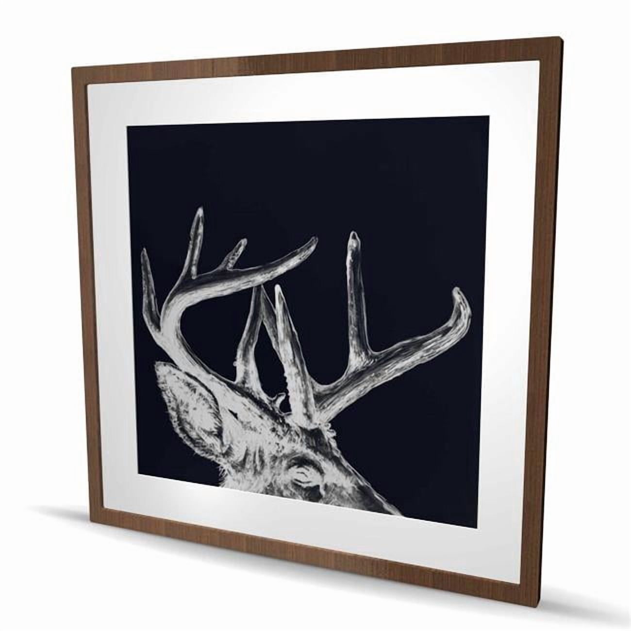 Begin Home Decor C1FM3636I2Z7A3 36 x 36 in. Blue Roe Deer Plume ...
