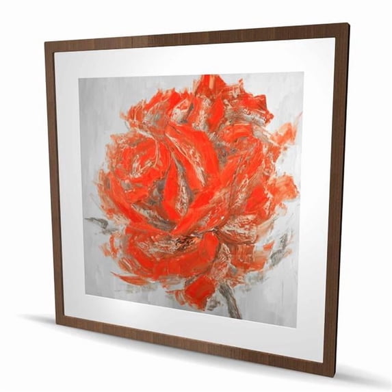 Begin Home Decor C1FM3636JA0DD2 36 x 36 in. Abstract Rose - Office ...