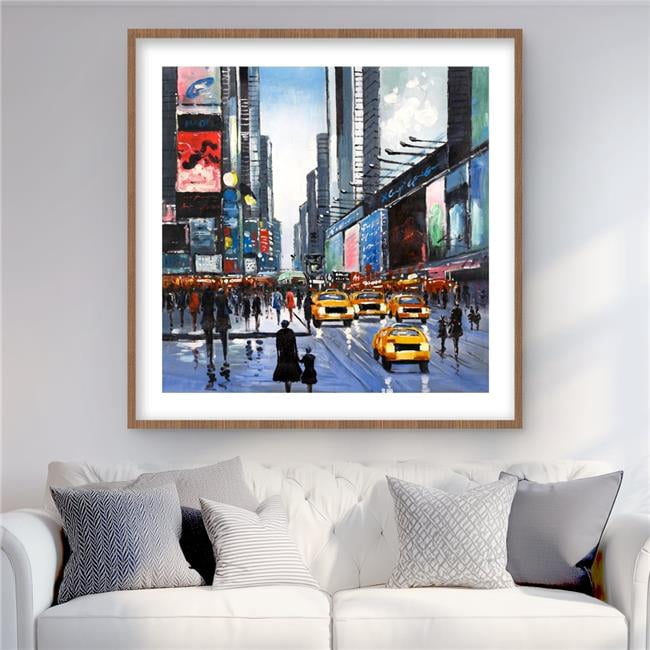 Begin Home Decor C1FM3636KVFCHV 36 x 36 in. Peak Hour - Cities Car ...