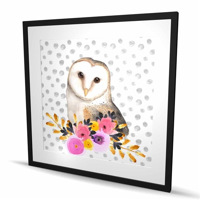 Begin Home Decor C1FM3636RFTJY8 36 x 36 in. Beautiful Owl ...