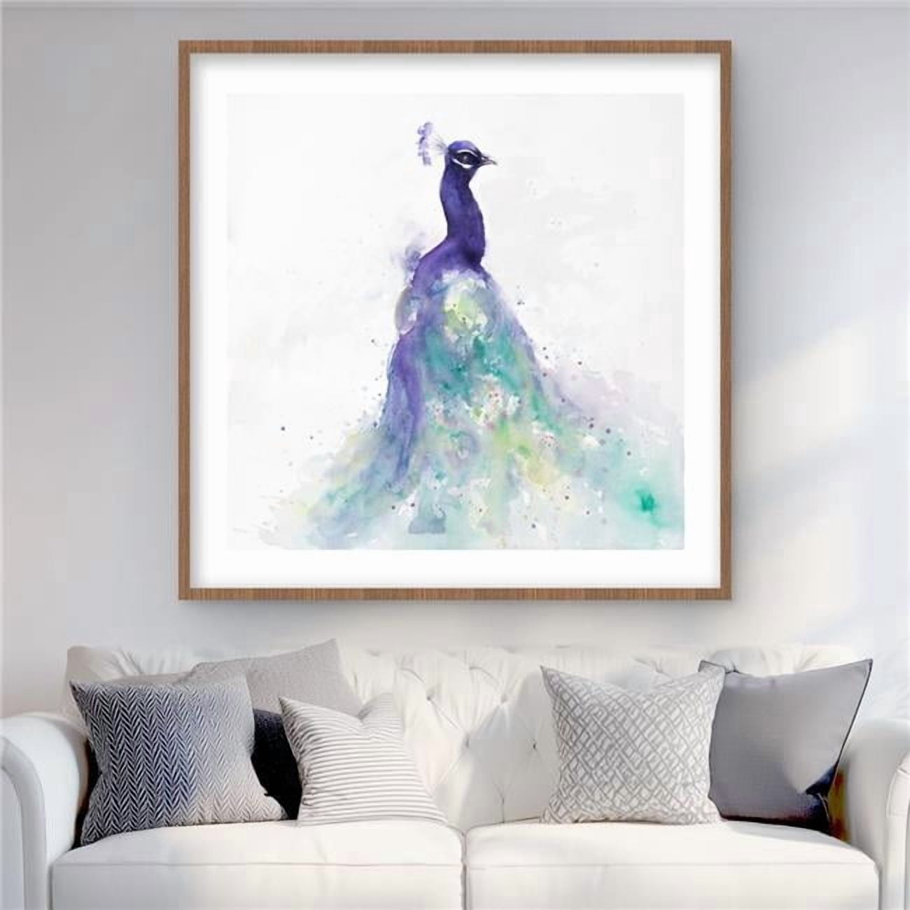 Begin Home Decor C1FM3636RI08LC 36 x 36 in. Abstract Peacock in ...