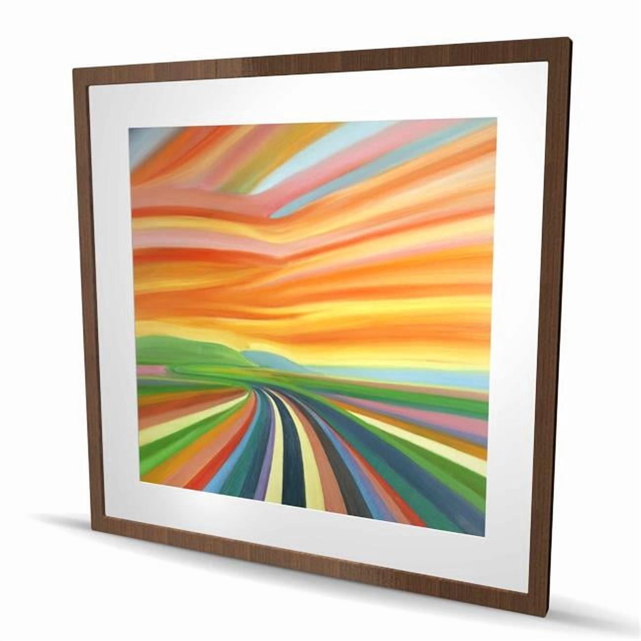 Begin Home Decor C1FM3636RJQKZA 36 x 36 in. Colorful Road - Green ...