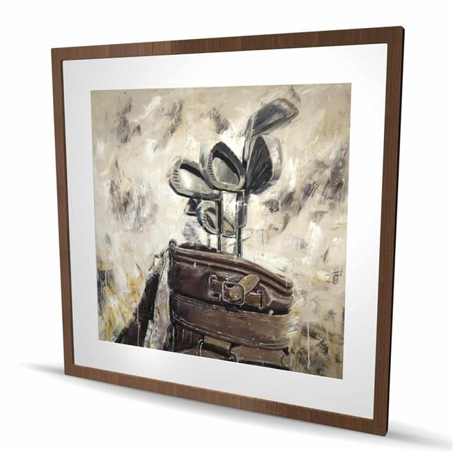 Begin Home Decor C1FM3636S3DQ51 36 x 36 in. Vintage Sticks & Golf Bag ...