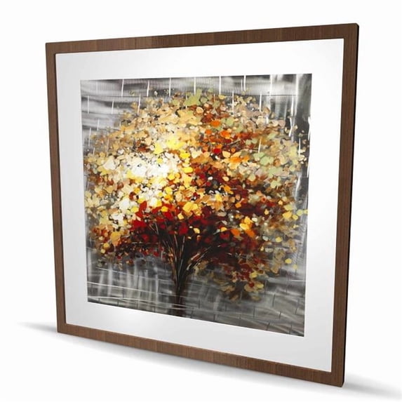 Begin Home Decor C1FM3636S8TCOK 36 x 36 in. Abstract Tree by Fall ...