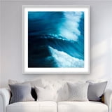 Begin Home Decor C1FM3636T4V5Y7 36 x 36 in. Unleashed Sea - Waves Blue ...
