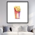 Begin Home Decor C1FM3636TV10YZ 36 x 36 in. Watercolor French Fries ...
