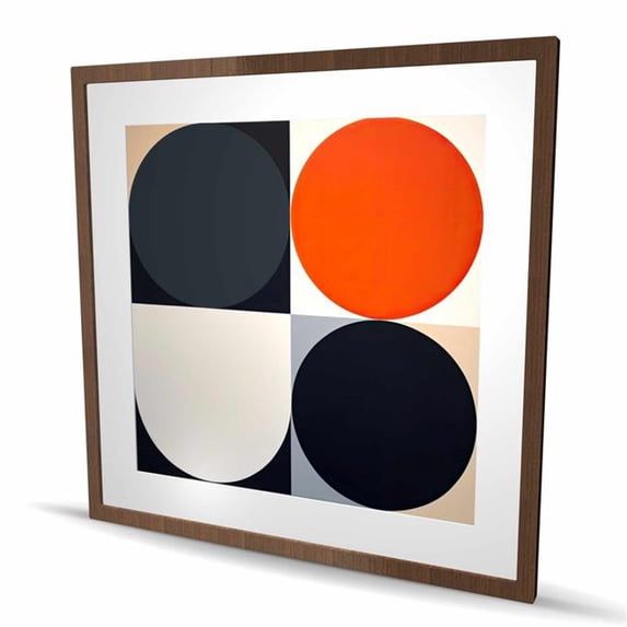 Begin Home Decor C1FM3636TW6HN5 36 x 36 in. Split Circles ...