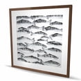 Begin Home Decor C1FM3636U91CR6 36 x 36 in. Gray Shoal of Fish - Sea ...