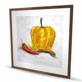 Begin Home Decor C1FM3636UEZDSS 36 x 36 in. Peppers - Food Contemporary ...