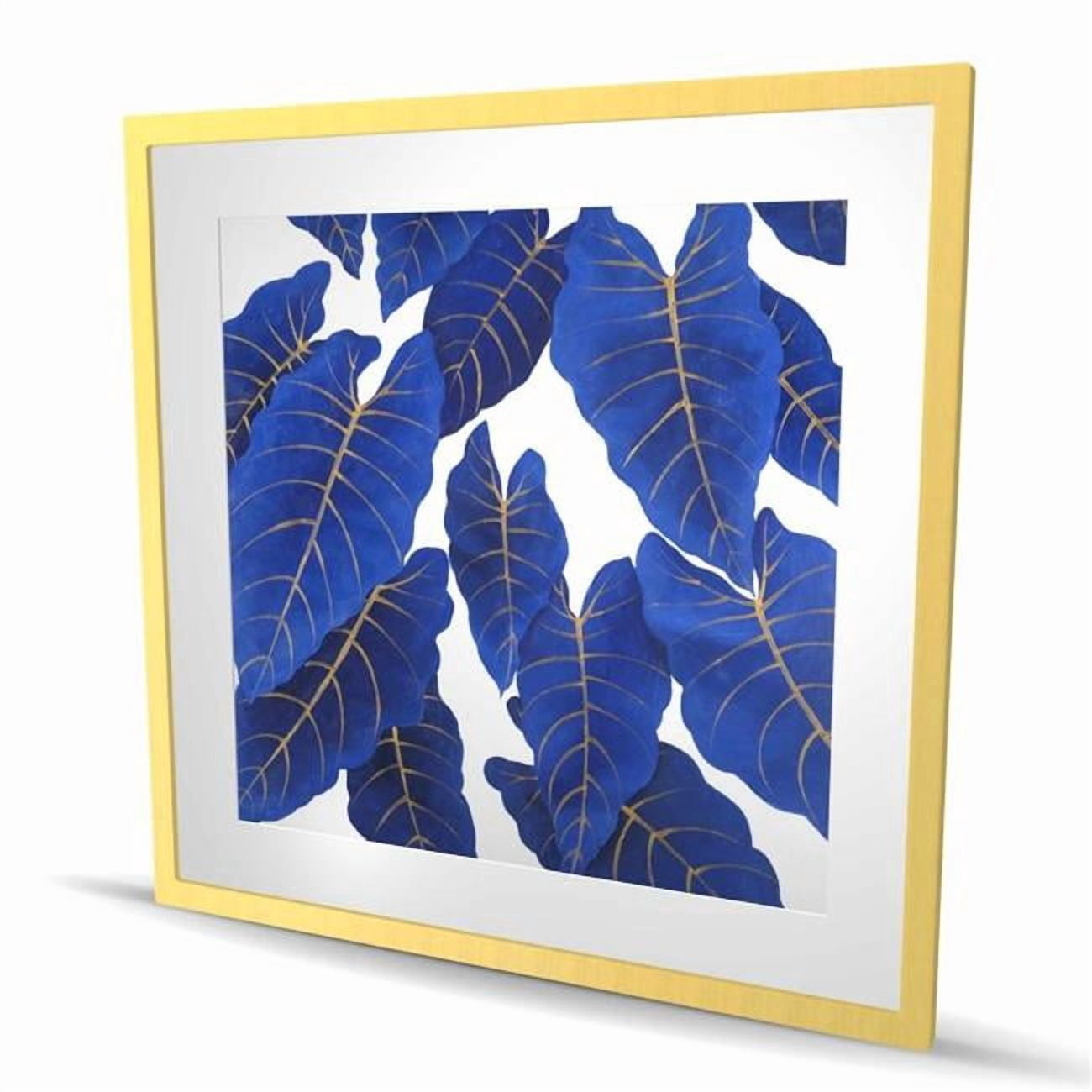 Begin Home Decor C1FM3636W4BYLK 36 x 36 in. Tropical Abstract Blue ...