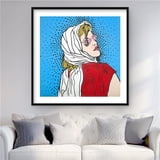 Begin Home Decor C1FM3636XV5305 36 x 36 in. Pop Art Woman - Vintage ...