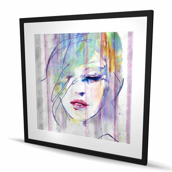 Begin Home Decor C1FM3636Z7ZYWP 36 x 36 in. Abstract Beauty - Framed ...