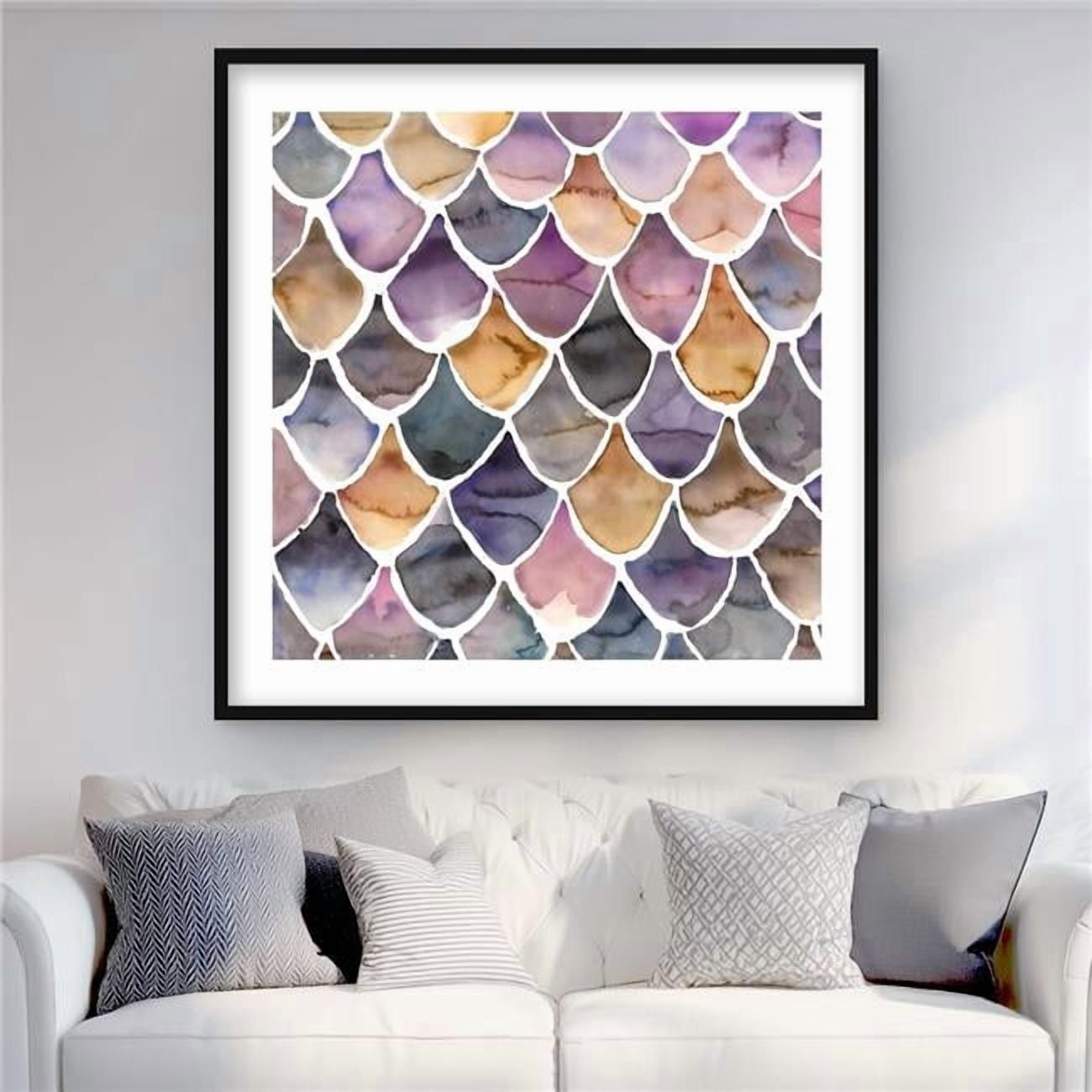 Begin Home Decor C1FM3636ZFCJ1S 36 x 36 in. Purple Like A Mermaid ...
