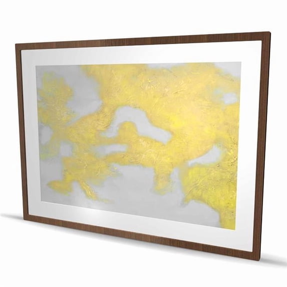 Begin Home Decor C1FM364825RGOL 36 x 48 in. Gold Stains - Framed Matted ...