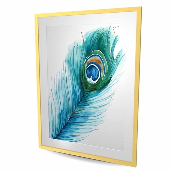 Begin Home Decor C1FM3648260QEA 36 x 48 in. Long Peacock Feather ...