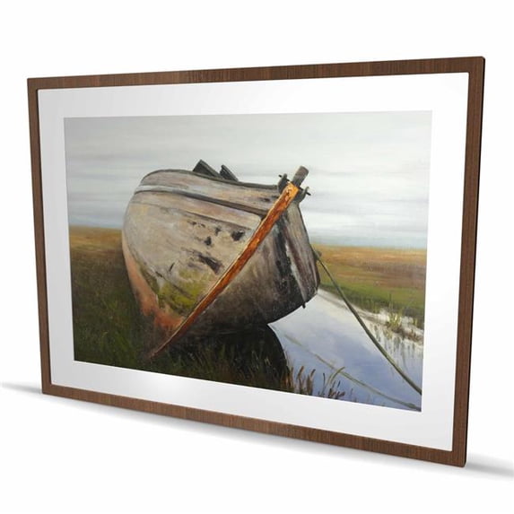 Begin Home Decor C1FM36482J3D02 36 x 48 in. Old Abandoned Boat in A ...
