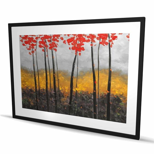Begin Home Decor C1FM364832IJO8 36 x 48 in. Abstract Autumn Trees ...