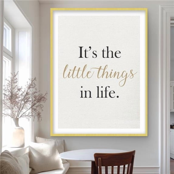 Begin Home Decor C1FM364848TOJ7 36 x 48 in. Its the Little Things in ...