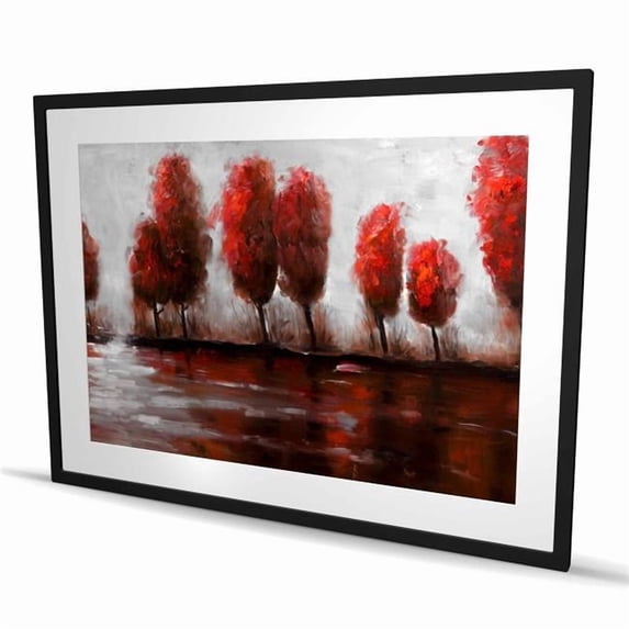 Begin Home Decor C1FM36484U202N 36 x 48 in. Red Trees - Landscapes ...