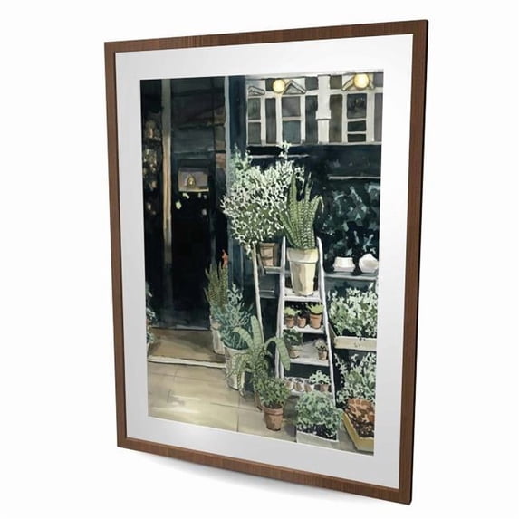 Begin Home Decor C1FM3648701WOW 36 x 48 in. Plants Shop - Illustrative ...