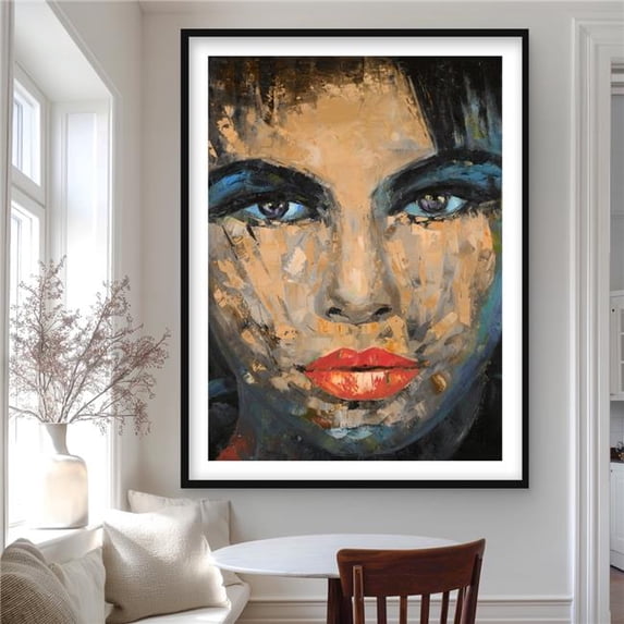 Begin Home Decor C1FM36488Q9RJG 36 x 48 in. Abstract Female Portrait ...