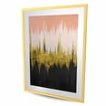 Begin Home Decor C1FM3648BWA9CG 36 x 48 in. Abstract Zigzag - Gold ...