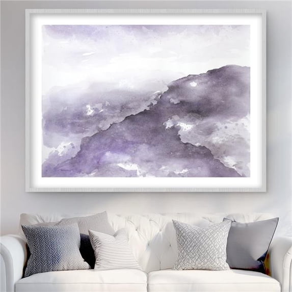 Begin Home Decor C1FM3648CB5886 36 x 48 in. Nebula - Shapes Purple ...