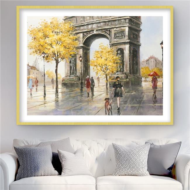 Begin Home Decor C1FM3648DAEJYF 36 x 48 in. Arc De Triomphe to Paris ...