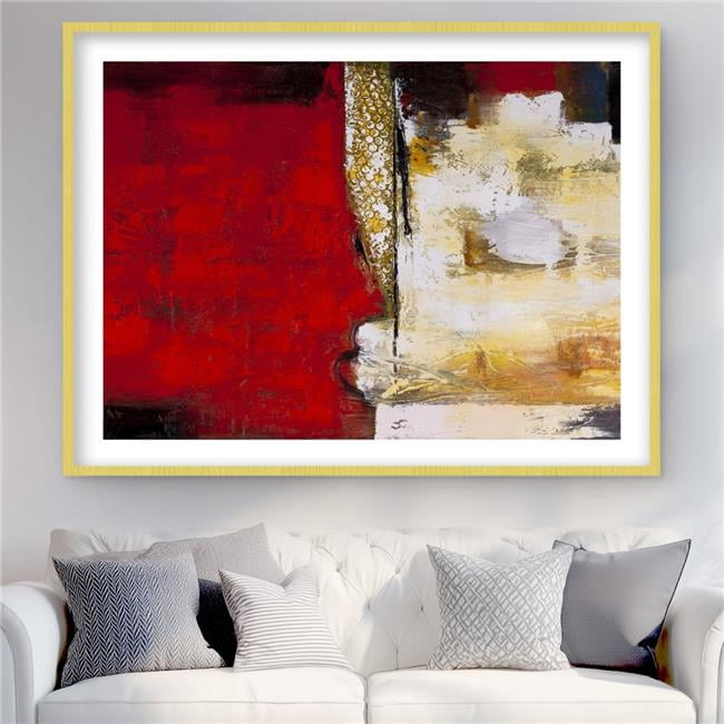 Begin Home Decor C1FM3648EC3851 36 x 48 in. Abstract Industrial Art ...