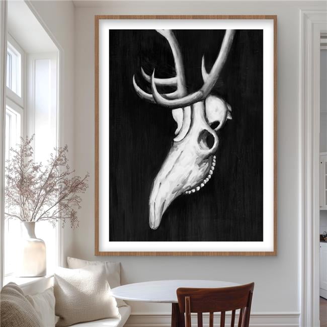 Begin Home Decor C1FM3648H4EIHS 36 x 48 in. Deer Skull in the Dark ...
