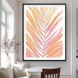 Begin Home Decor C1FM3648HEYT0X 36 x 48 in. Glam Palm Leaf - Pink ...