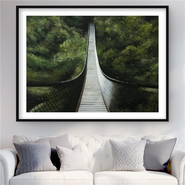 Begin Home Decor C1FM3648HG157D 36 x 48 in. Suspended Bridge in the ...