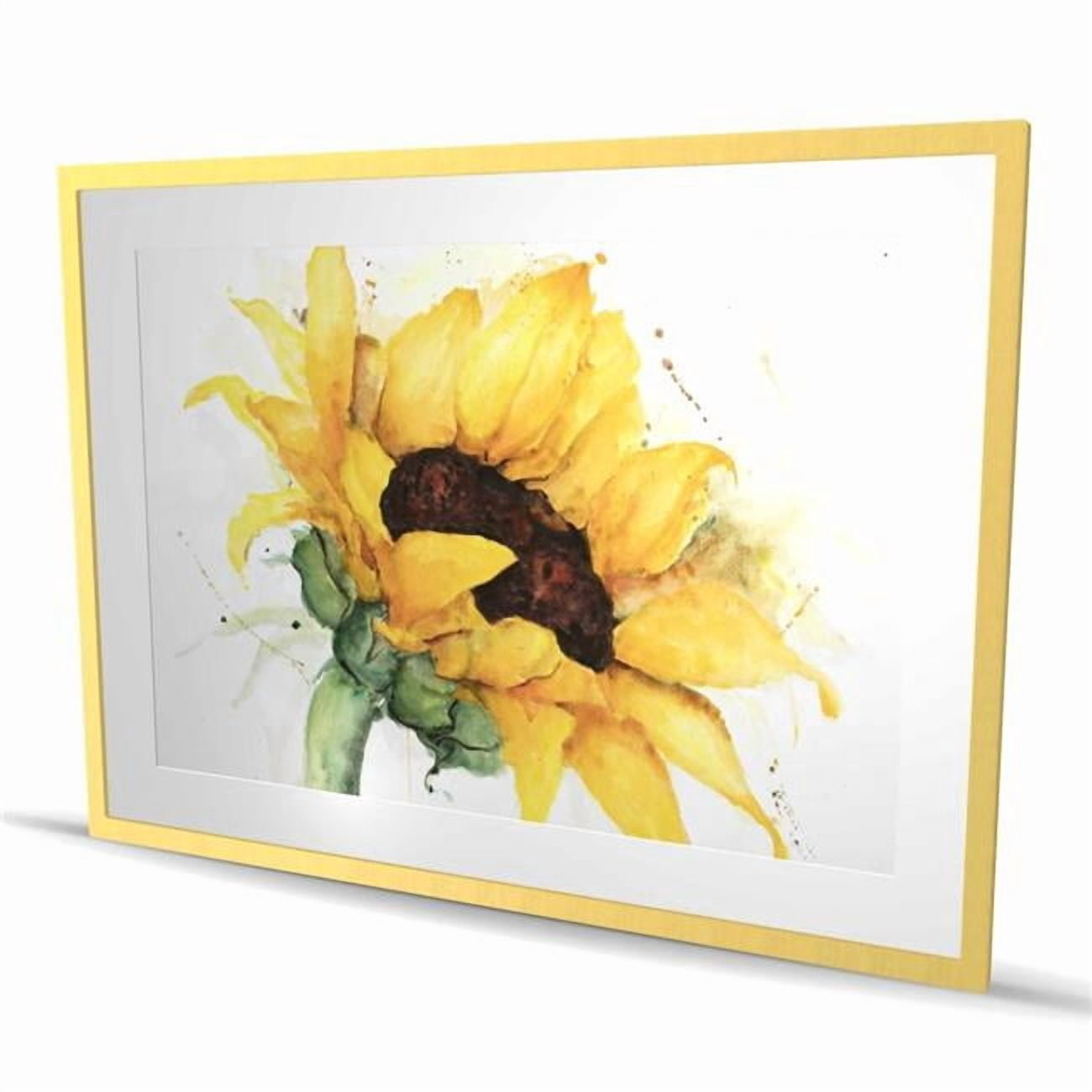 Begin Home Decor C1FM3648IMRNJ5 36 x 48 in. Watercolor Sunflower with ...