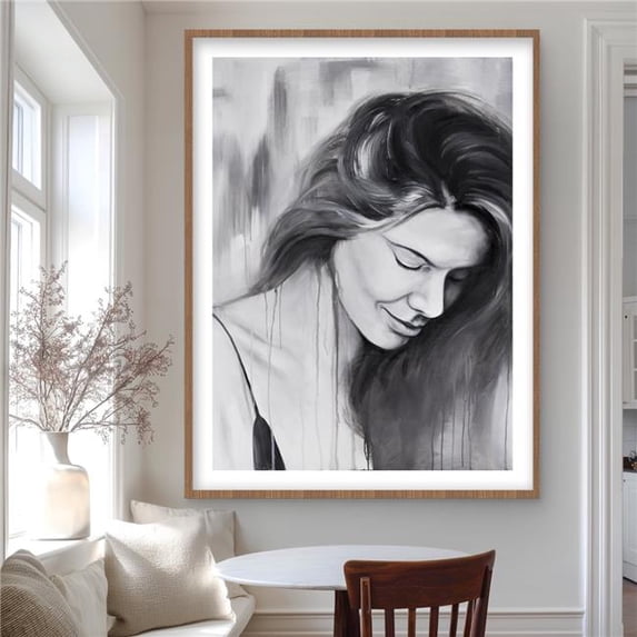 Begin Home Decor C1FM3648ITJYC7 36 x 48 in. Smiling Woman Portrait ...