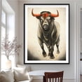 Begin Home Decor C1FM3648IVFOSL 36 x 48 in. Fierce Bull - Bedroom ...