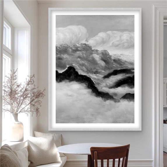 Begin Home Decor C1FM3648JI7GHZ 36 x 48 in. Gray Clouds - Livingroom ...