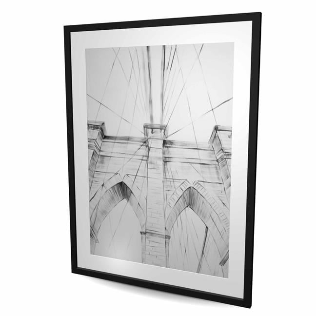 Begin Home Decor C1FM3648JSFOC7 36 x 48 in. Brooklyn Bridge Sketch ...