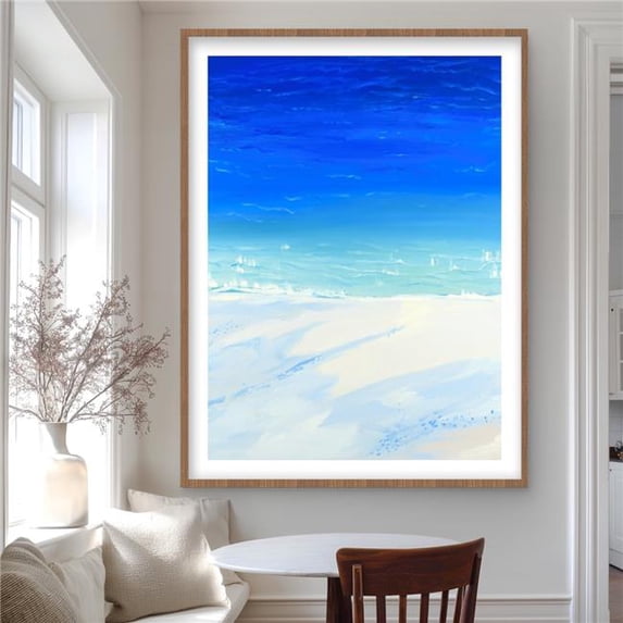 Begin Home Decor C1FM3648KUV57W 36 x 48 in. Satellite View of the Ocean ...