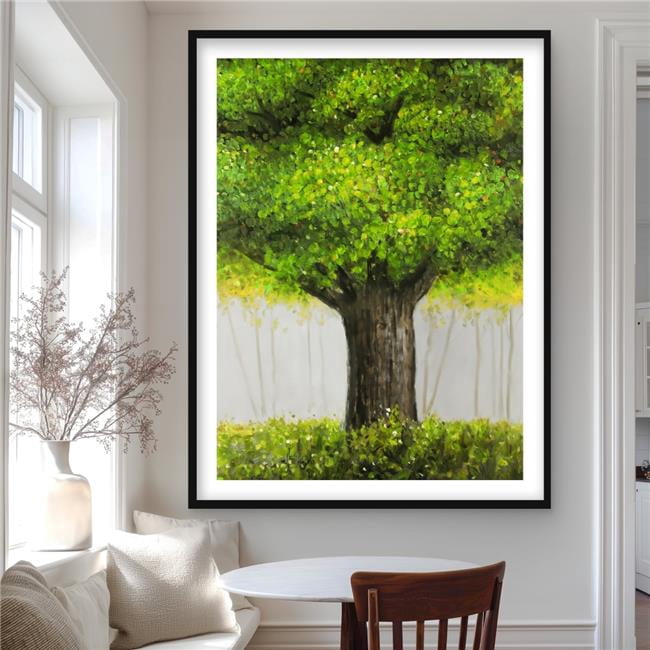 Begin Home Decor C1FM3648L3CLV0 36 x 48 in. Big Green Tree - Livingroom ...
