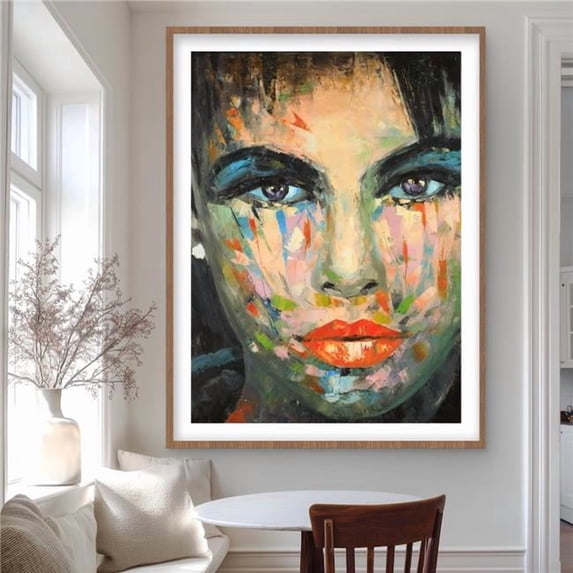 Begin Home Decor C1FM3648L61Y55 36 x 48 in. Abstract Portrait - Woman ...