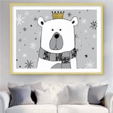 Begin Home Decor C1FM3648MA70Y0 36 x 48 in. Beautiful Bear - Gray ...