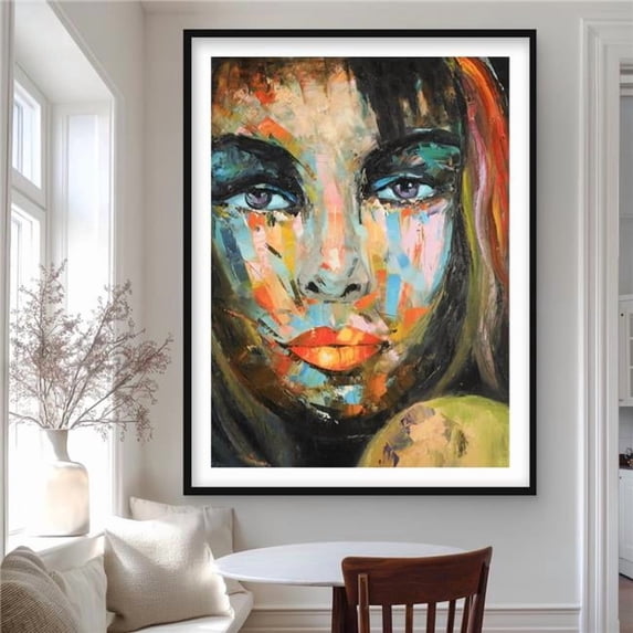 Begin Home Decor C1FM3648NEEQDF 36 x 48 in. Colorful Woman Portrait ...