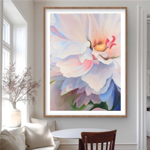 Begin Home Decor C1FM3648O9F5P0 36 x 48 in. Pastel Colored Flower ...