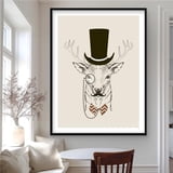 Begin Home Decor C1FM3648OR4STZ 36 x 48 in. Aristocrat Roe Deer ...